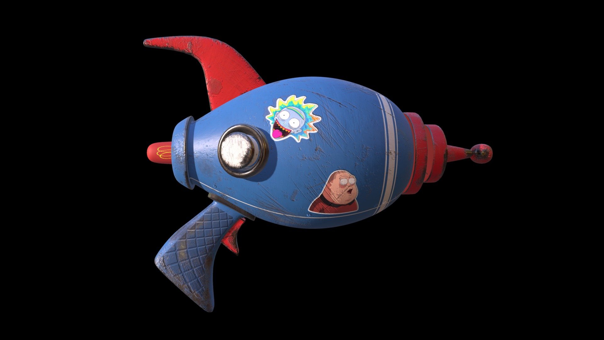 Ray Gun 3D Realistic - Download Free 3D model by ion.fbx (@ionfbx ...