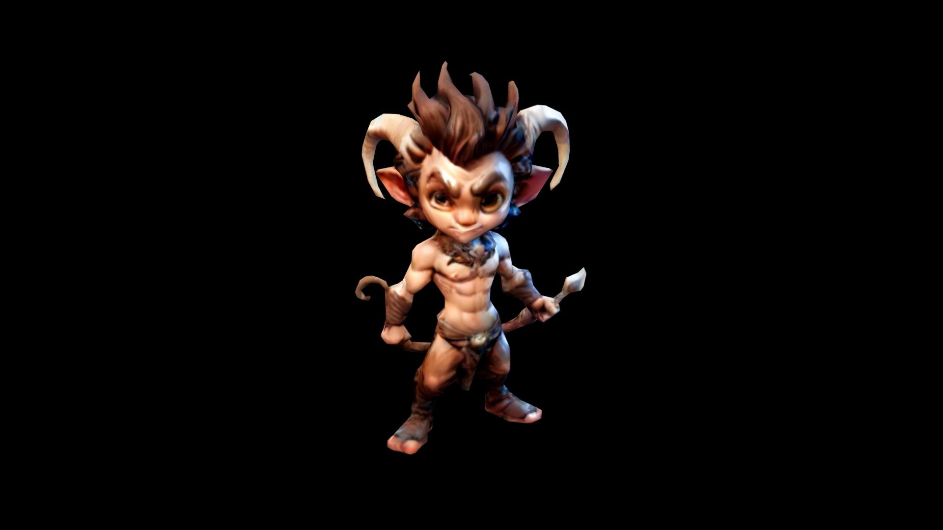 "Lovable Miniature Goat-Humanoid with Gigantic H - Download Free 3D ...