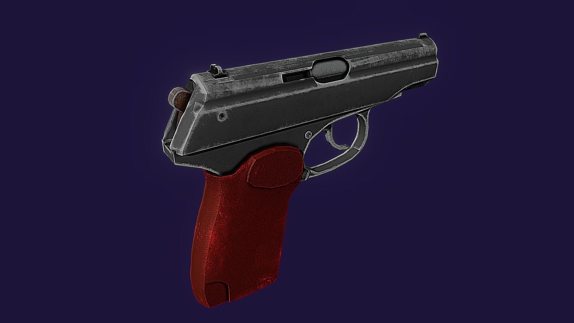 Makarov PM pistol - Download Free 3D model by Jusai (@nurbolnygmanov ...