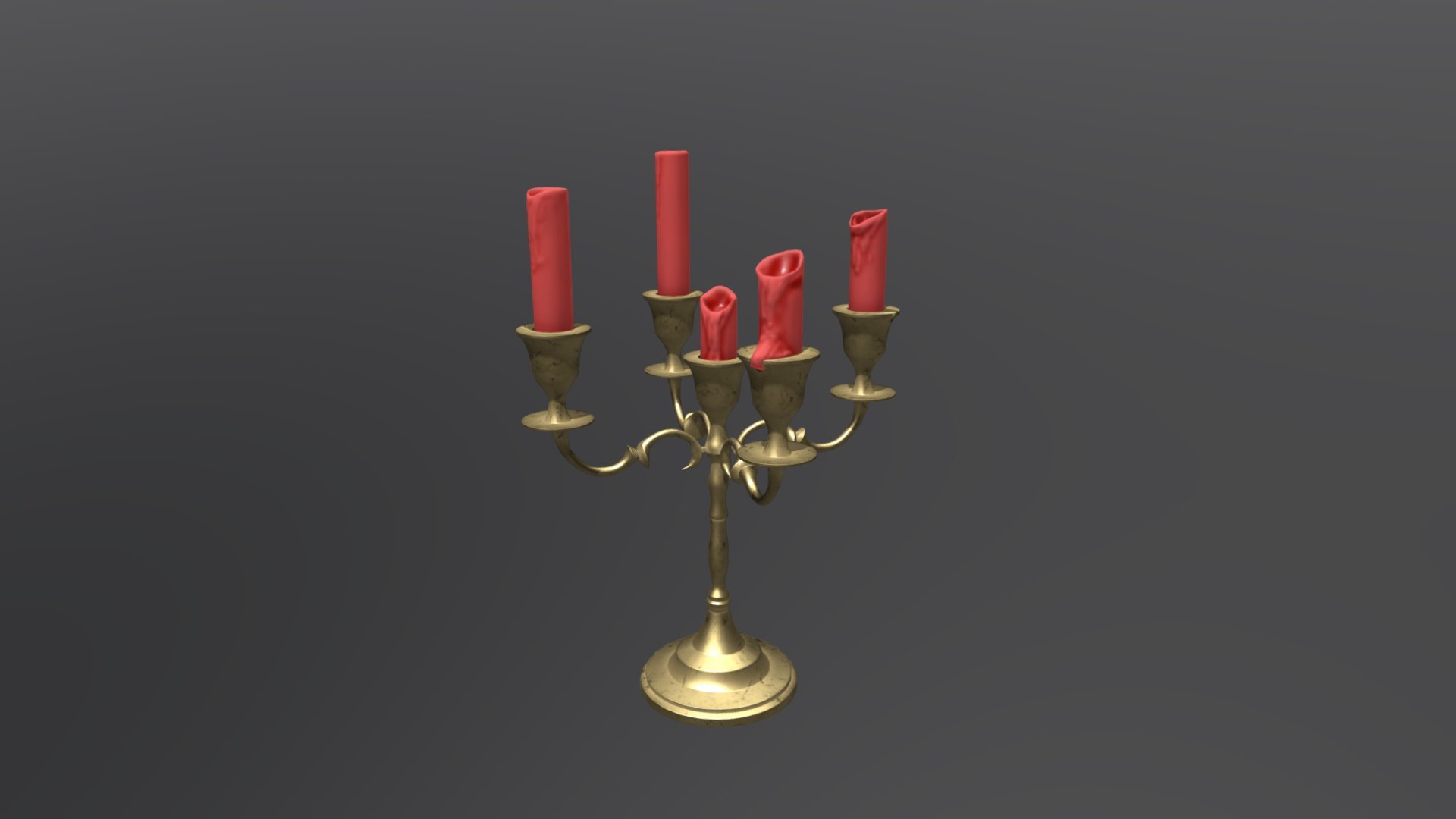 Candlestick - 3D model by nathaniel.nj.ayling [87cb40d] - Sketchfab