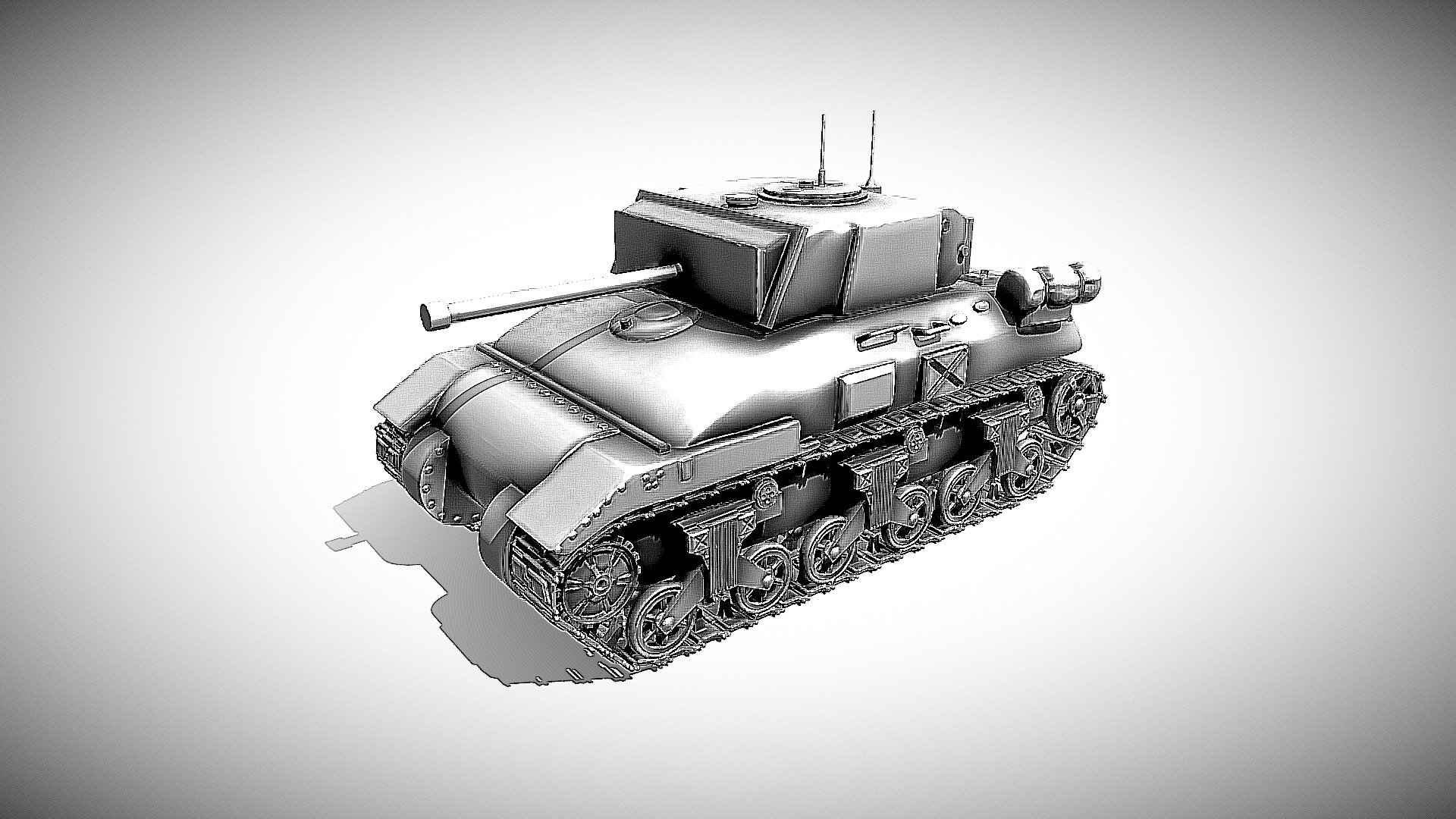 Army Man Tank - Day 20 #3DInktober2019-Tread - 3D model by MMKH ...