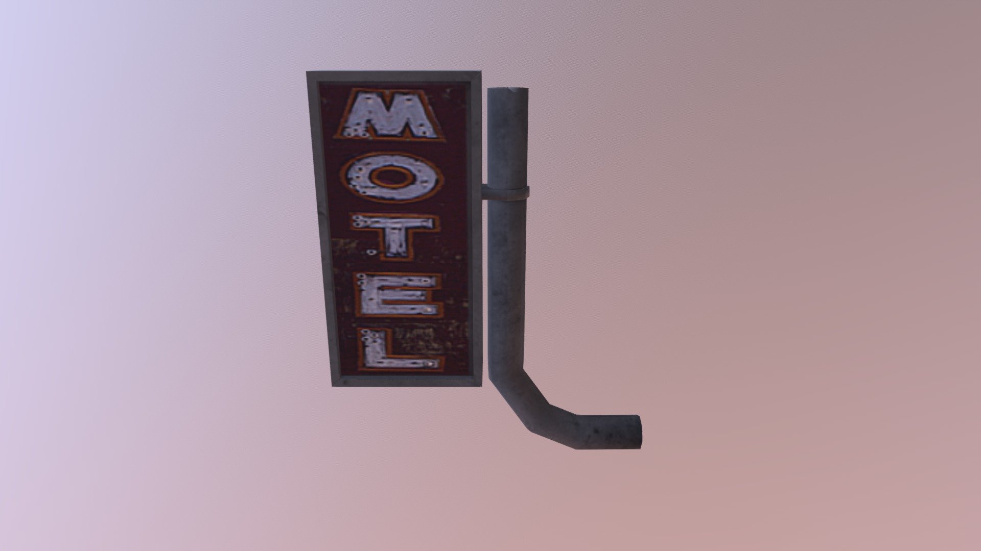 Motel Sign - 3D model by Daniel Medina (@julianinsilico) [87d0f05 ...