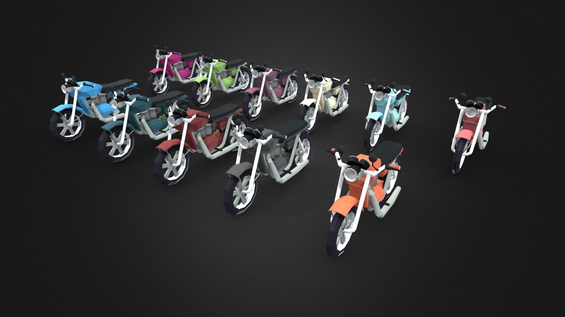 Low poly Bike Collection Pack for Games - Buy Royalty Free 3D model by ...