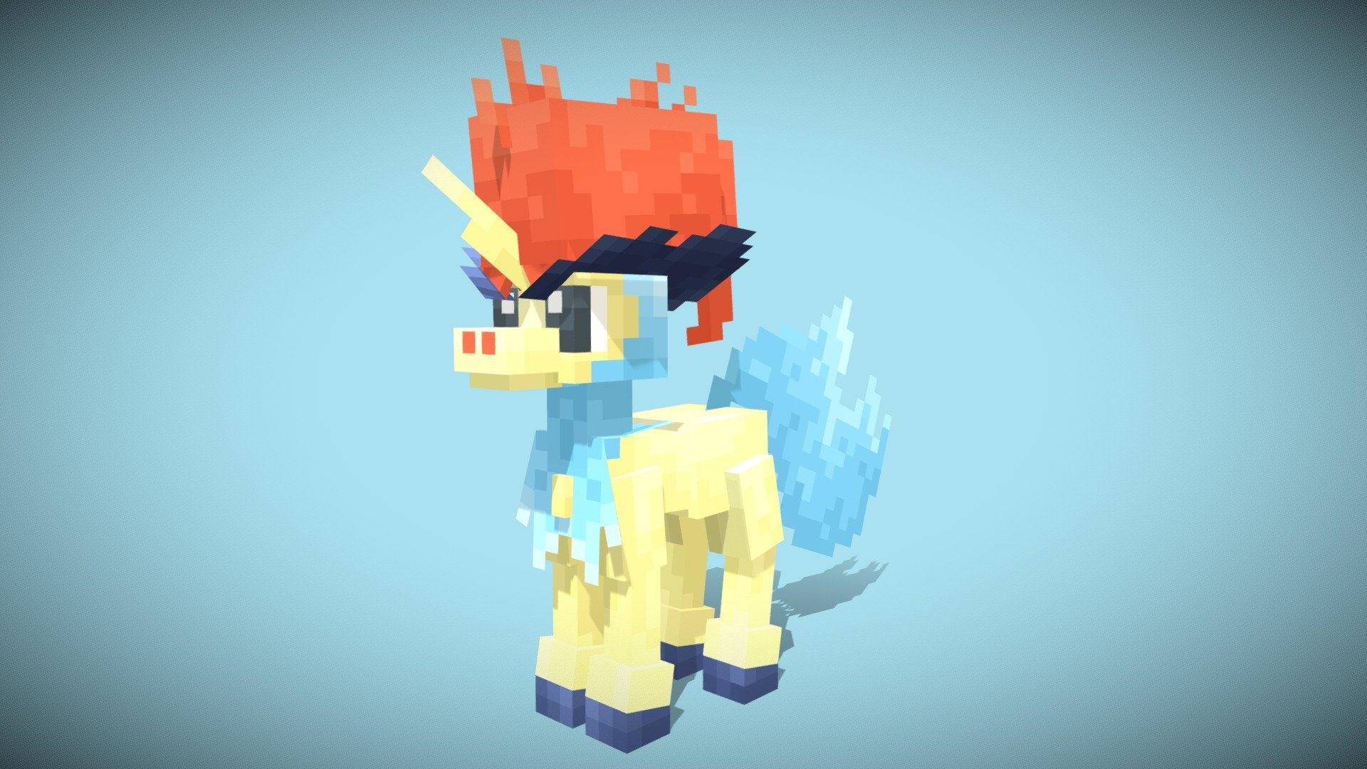 Keldeo - Minecraft Cobblemon Style - 3D model by AGA_0 (@AGA0) [87d251d ...