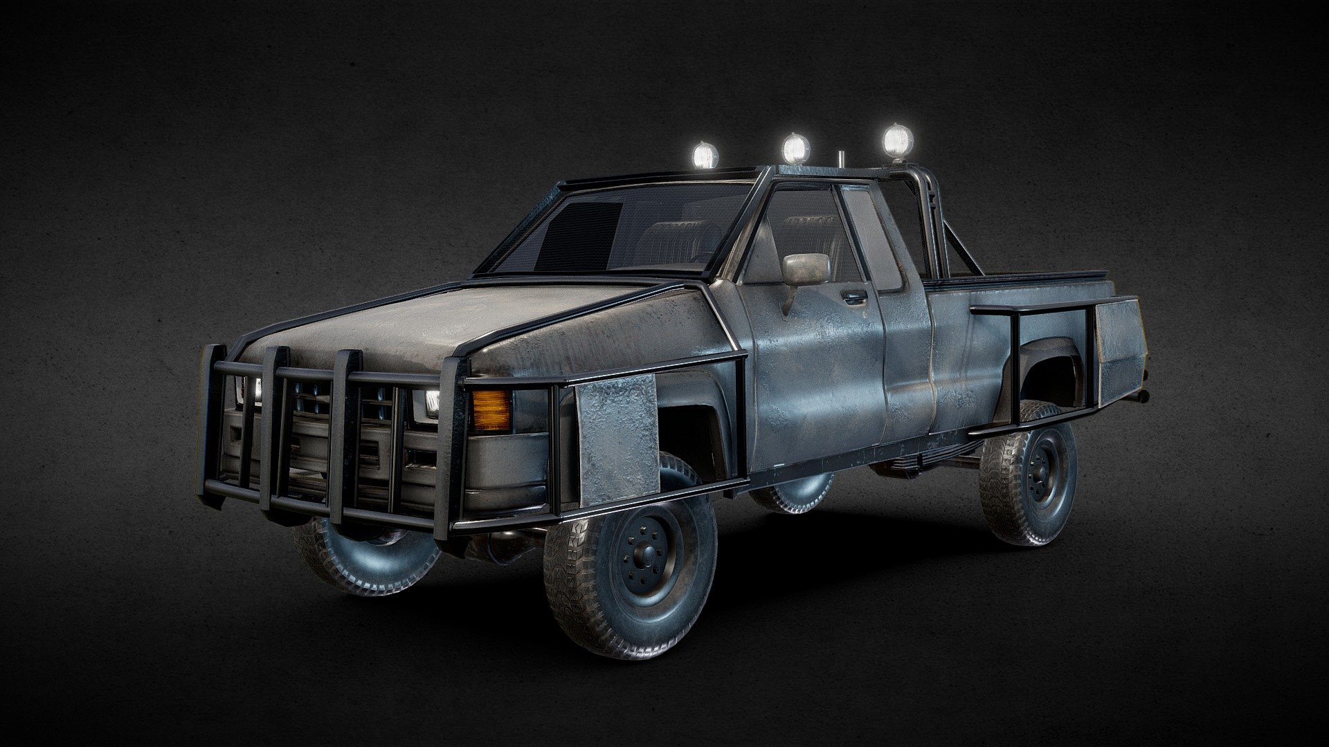 Pickup PBR Lowpoly - Buy Royalty Free 3D model by Kasit Studio (@kasit) [87d337a] - Sketchfab Store