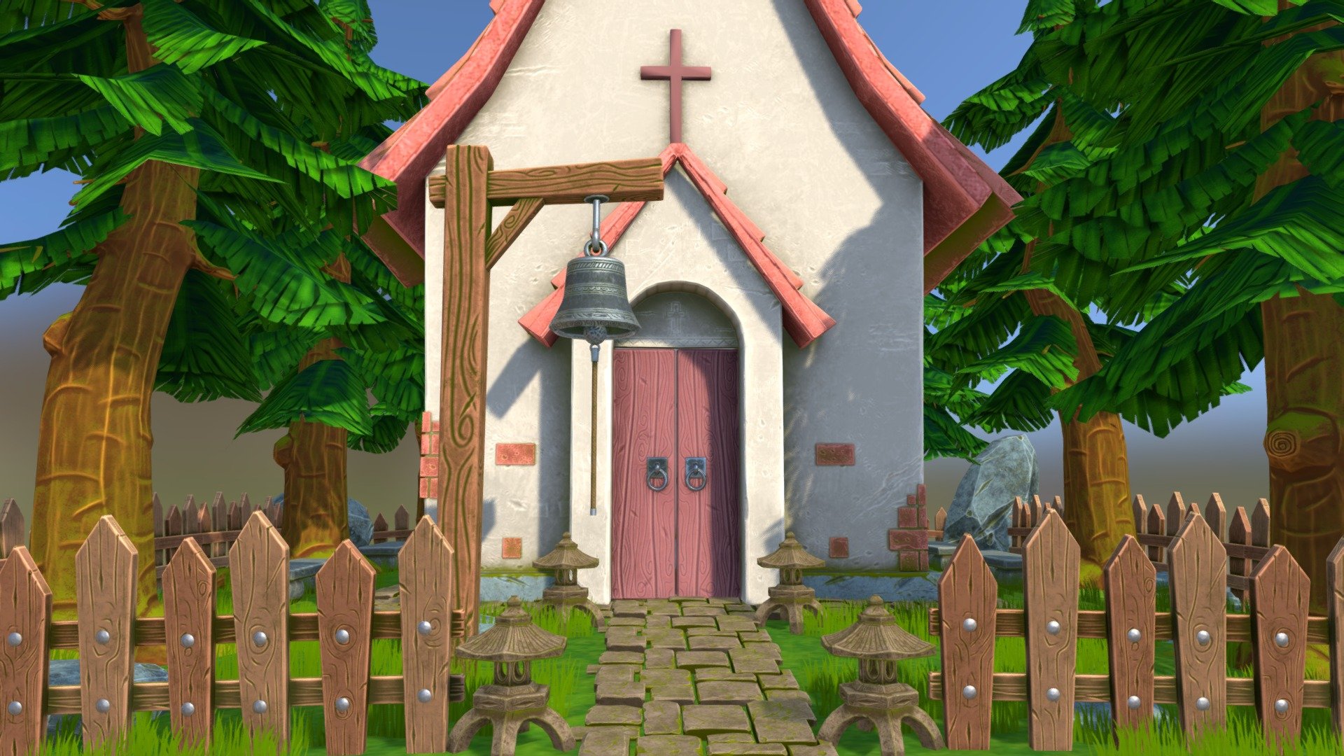 Church stylized - Buy Royalty Free 3D model by cgwings ...