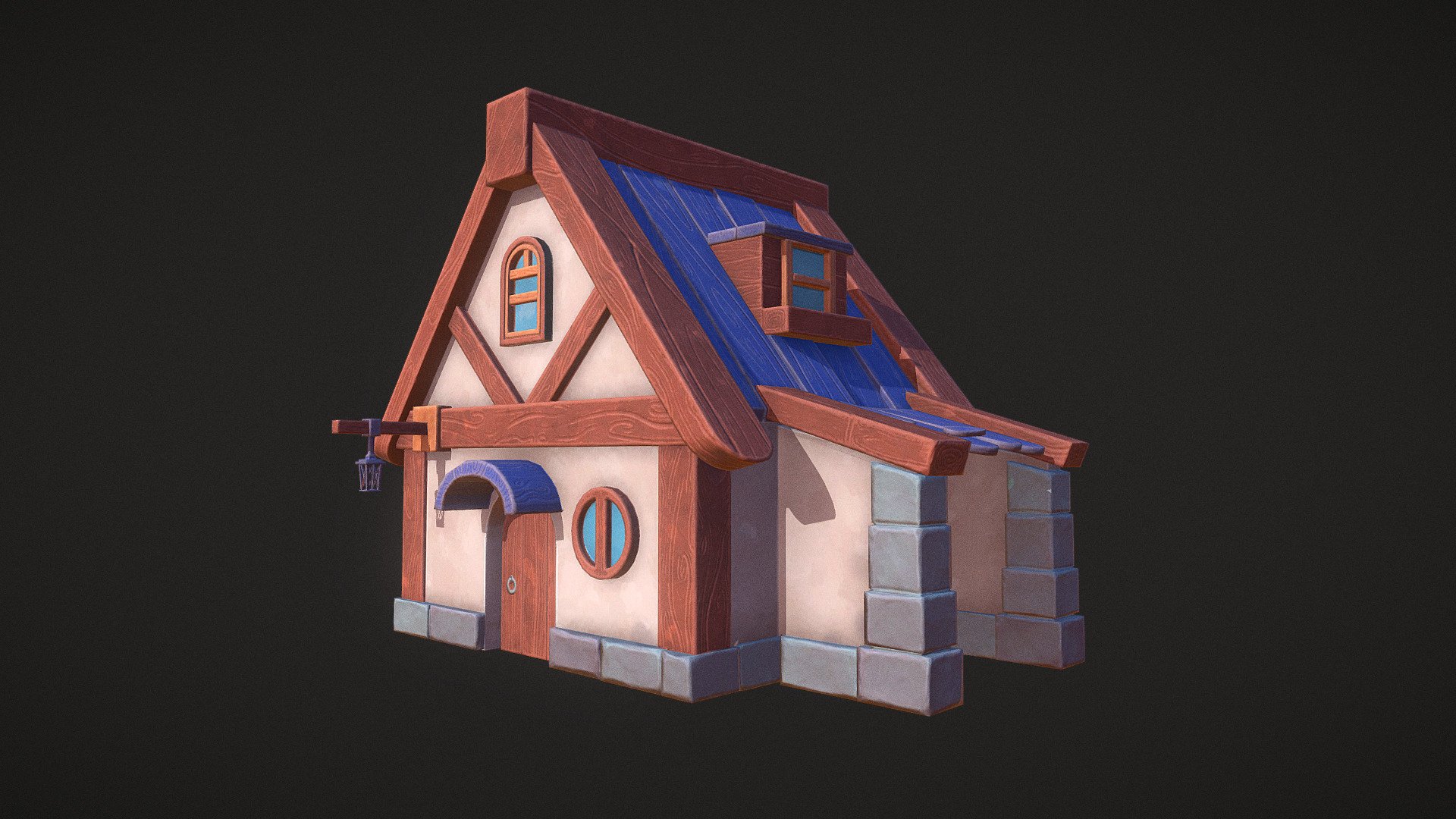 Stylized House - 3D model by joop12k [87d6b48] - Sketchfab