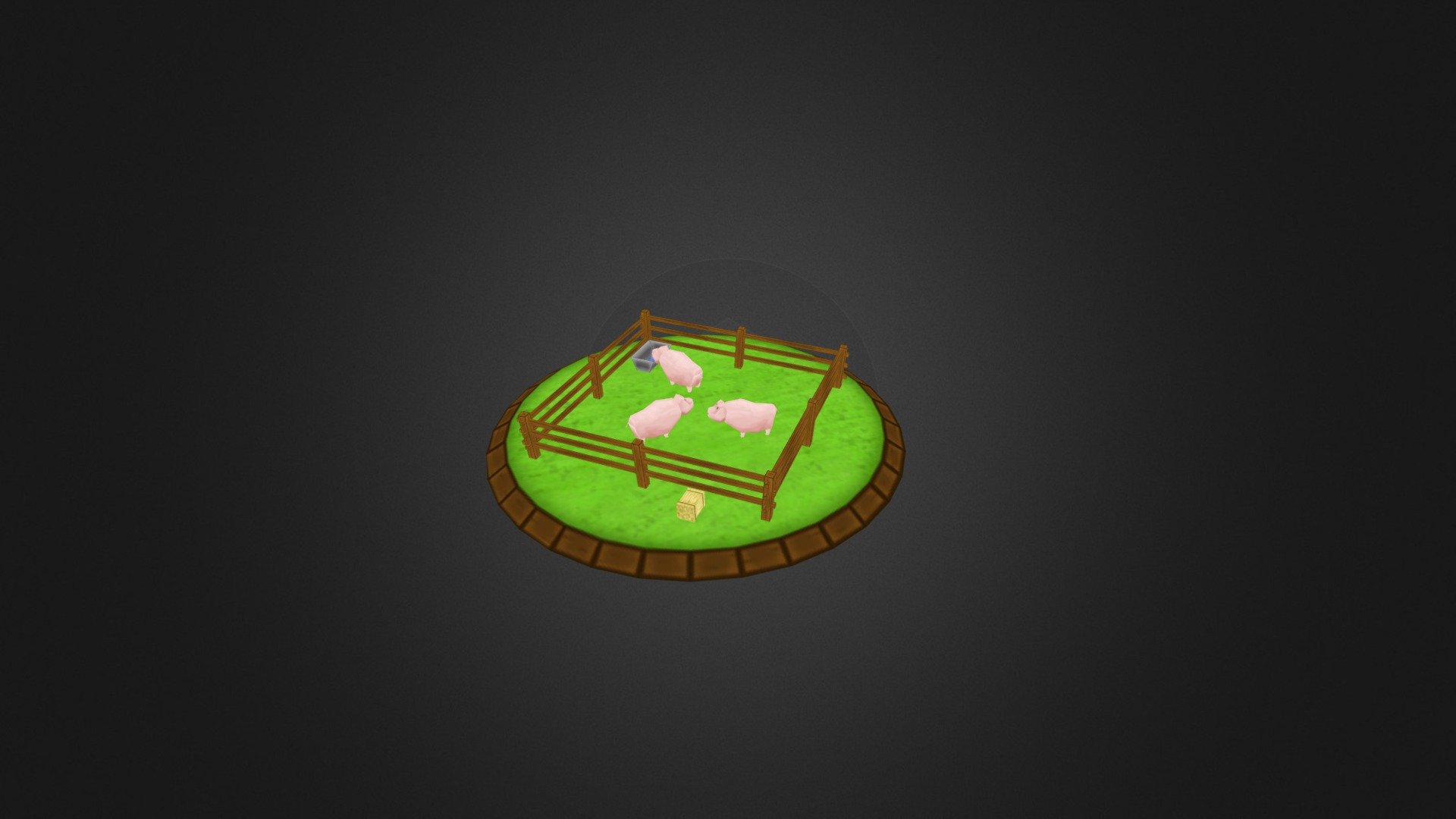 Farmscape Pig Pen - 3D model by Michael Lameta (@hungrypixeldesigns ...