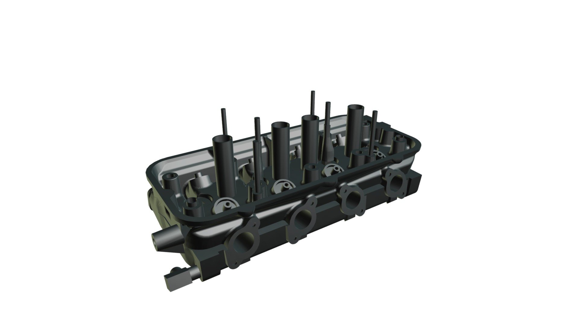 Automotive 4 Cylinder Head - 3D model by Altrous [87d7a75] - Sketchfab