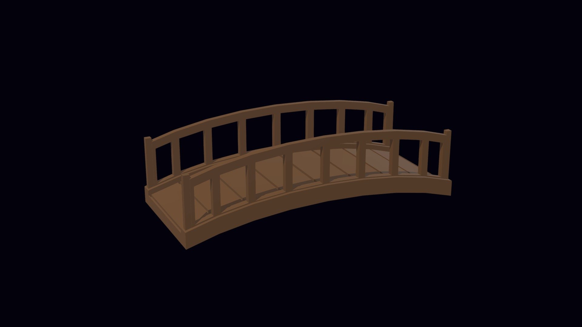 Wooden bridge - 3D model by Pabi_TKH (@pabi.takahashi) [87da628 ...