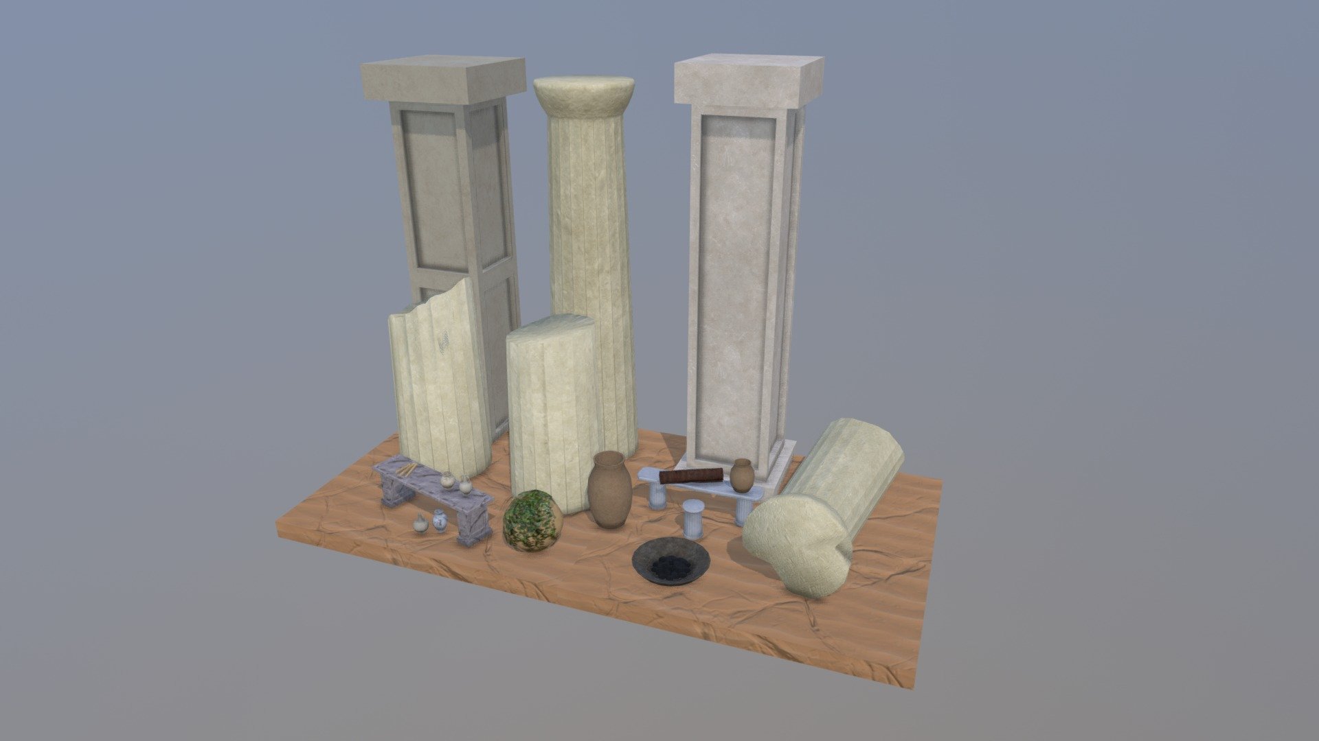 Temple Assets - 3D model by Anette Moseidjord (@AnetteM) [87db134 ...