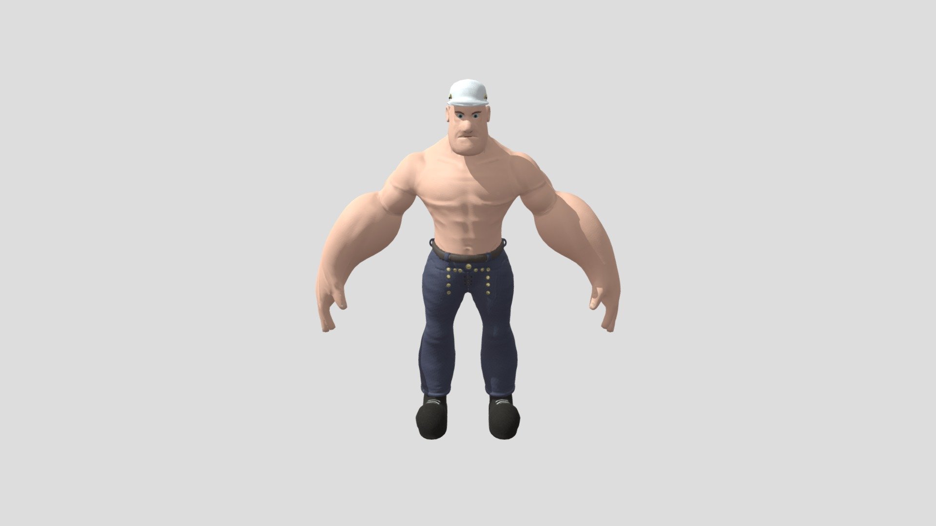 Popeye - by: caarloos_sj - 3D model by caarloos_sj [87db513] - Sketchfab