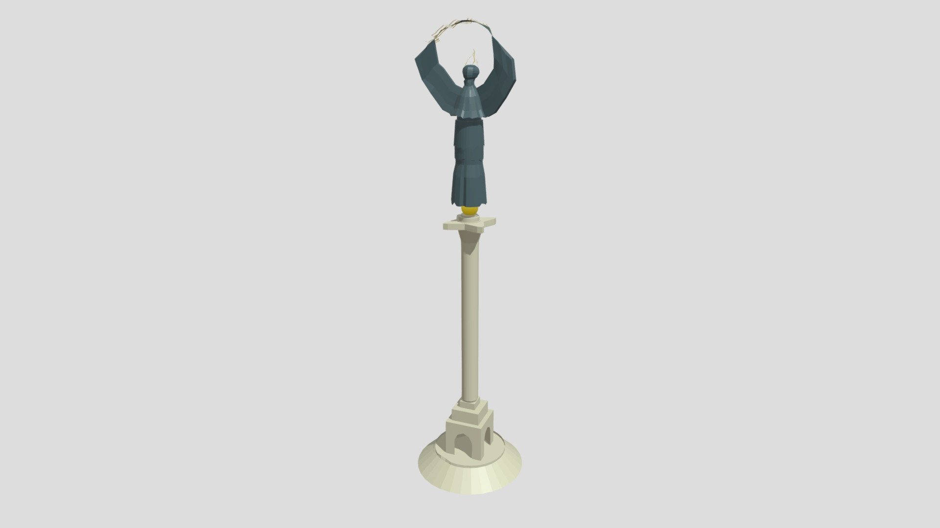 low-poly Kyiv Independence Monument - 3D model by Denis Dubenskyy ...
