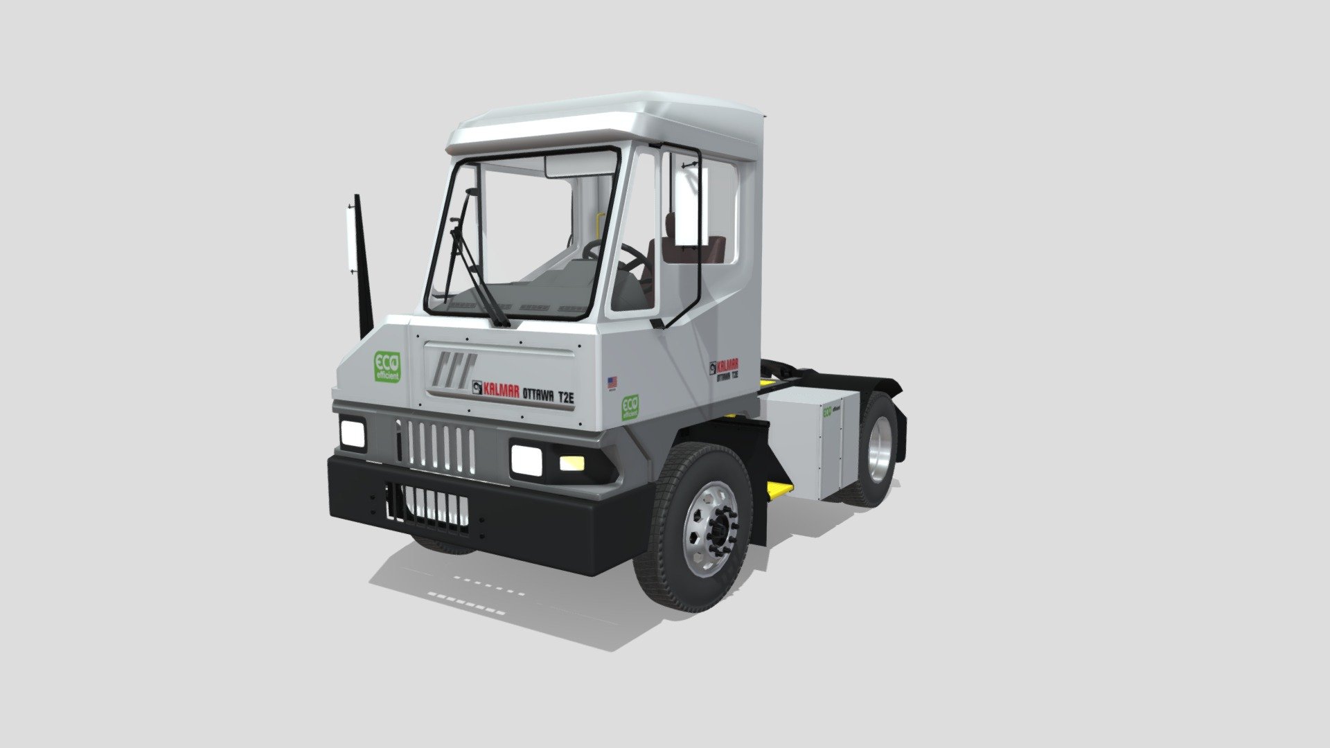 Kalmar_Ottawa_T2_Terminal_Tractor_Rigged - 3D model by The Learning ...