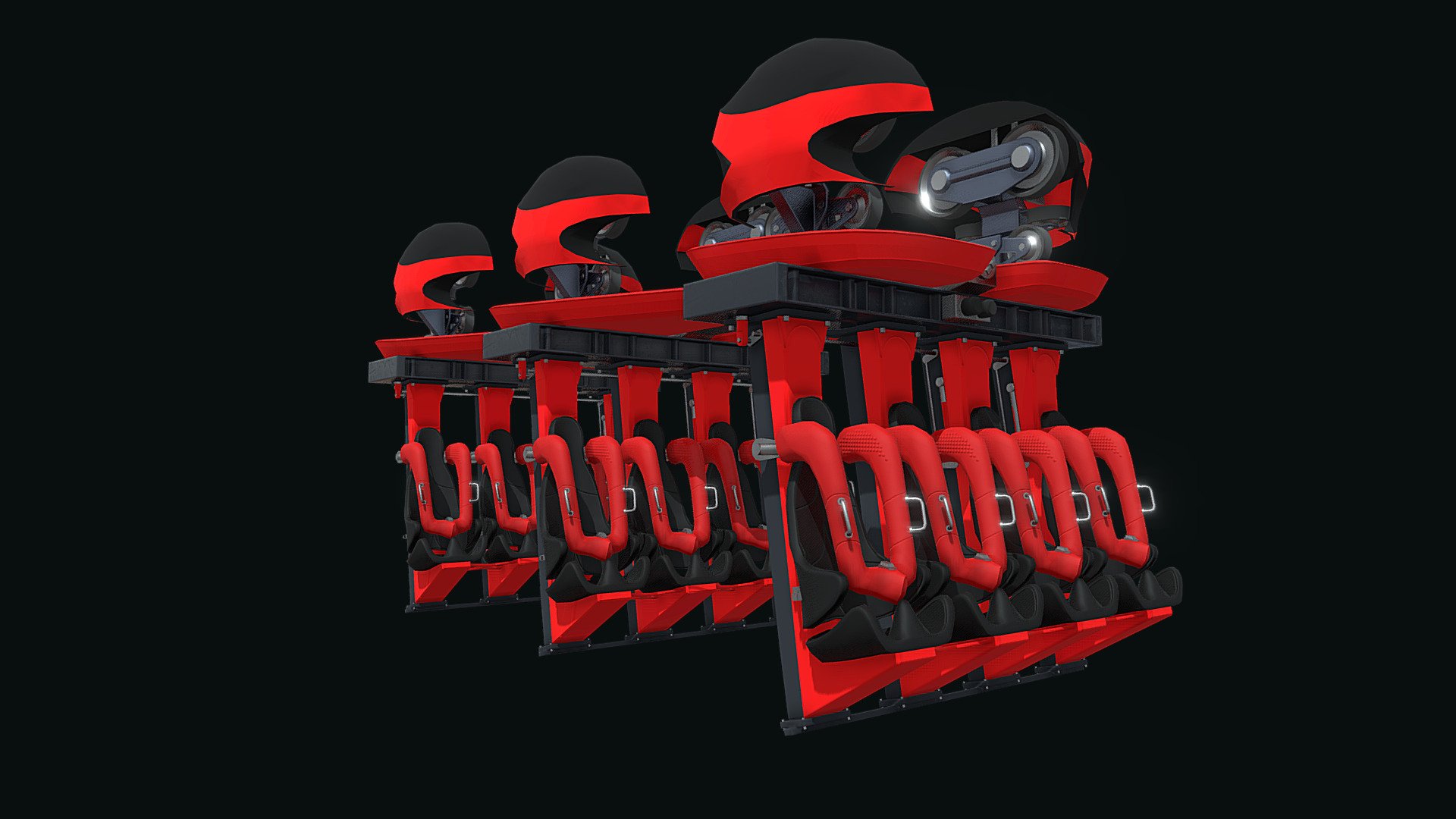Bolliger & Mabillard Inverted Coaster - 3D model by Bränninen ...