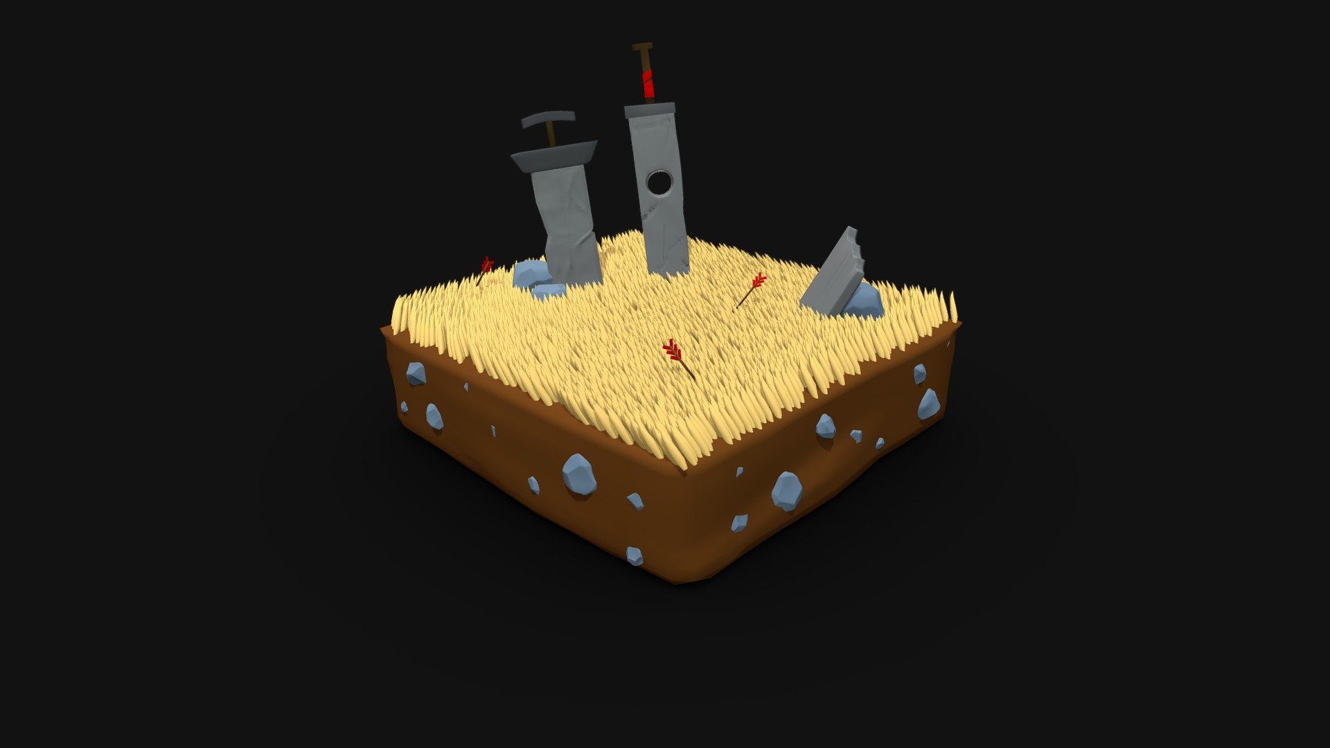 field of swords - Download Free 3D model by grizzlyart [87debd3 ...