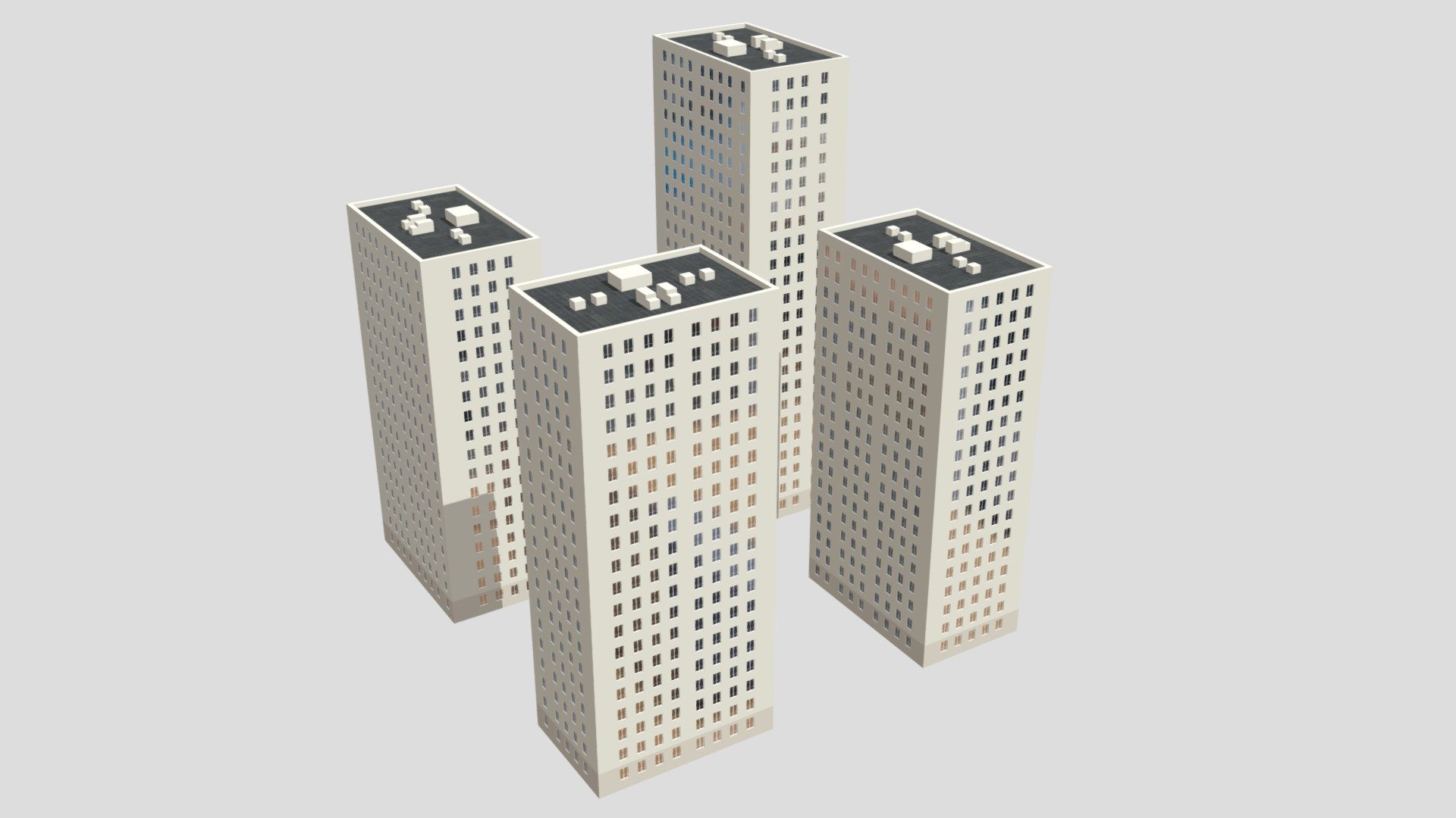High Buildings Complex - Download Free 3D model by Ivan-Kanaev [87e29e4 ...