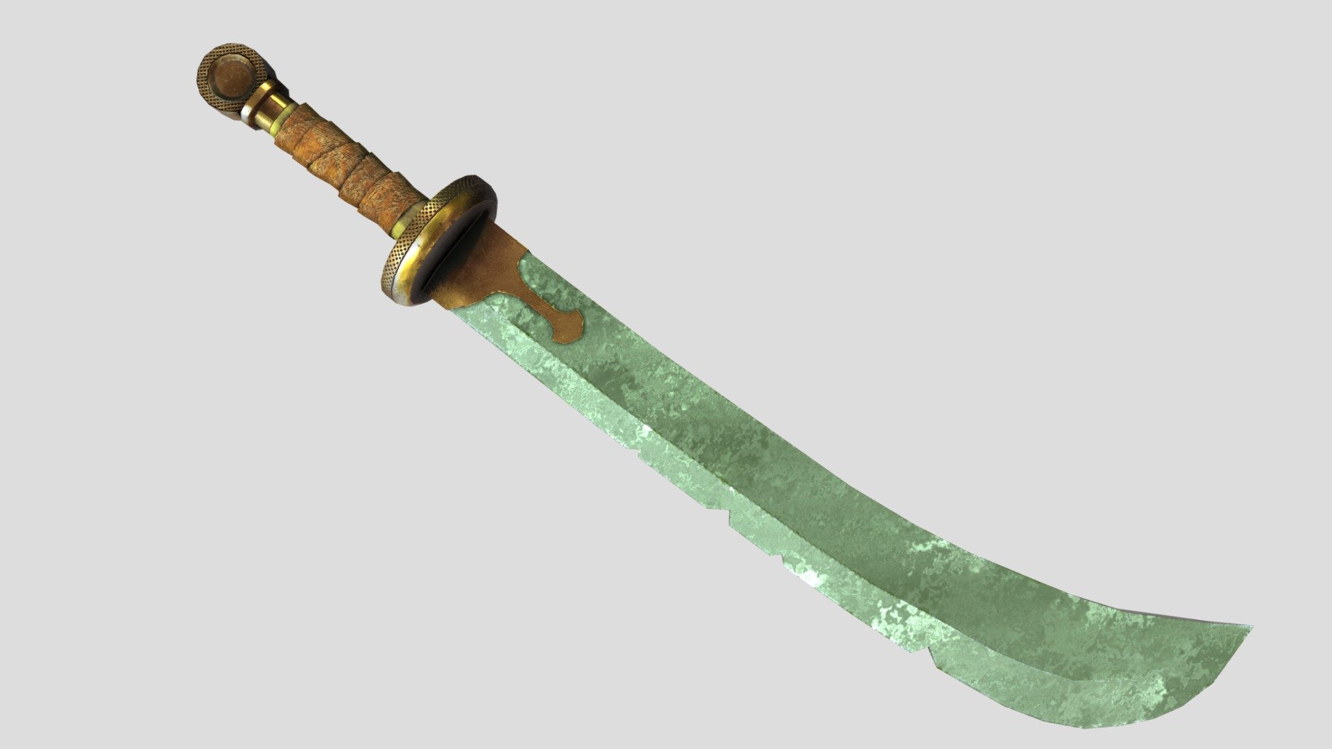 Fantasy Scimitar - Single Model - Download Free 3D model by IZ (@I.Z ...