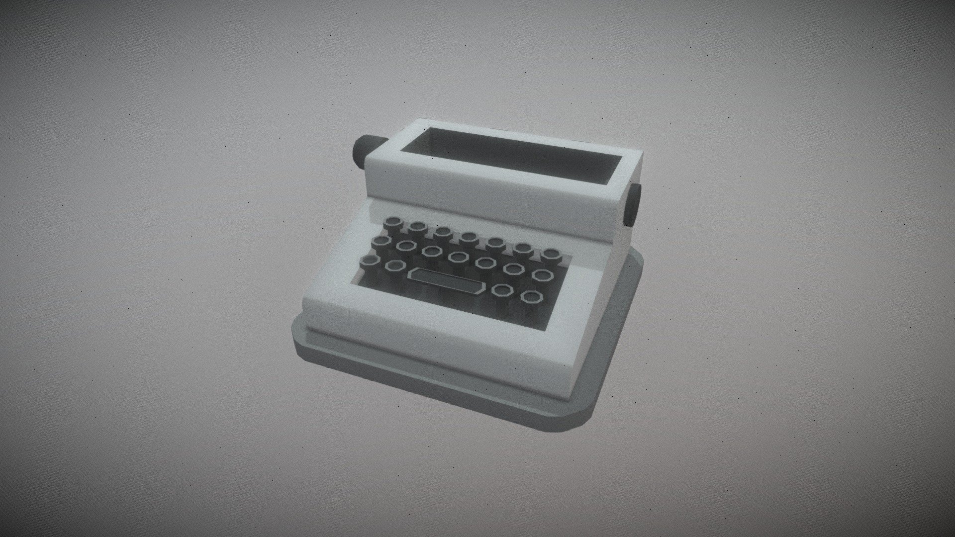 Typewriter - Download Free 3D model by egeisbarali [87e5855] - Sketchfab