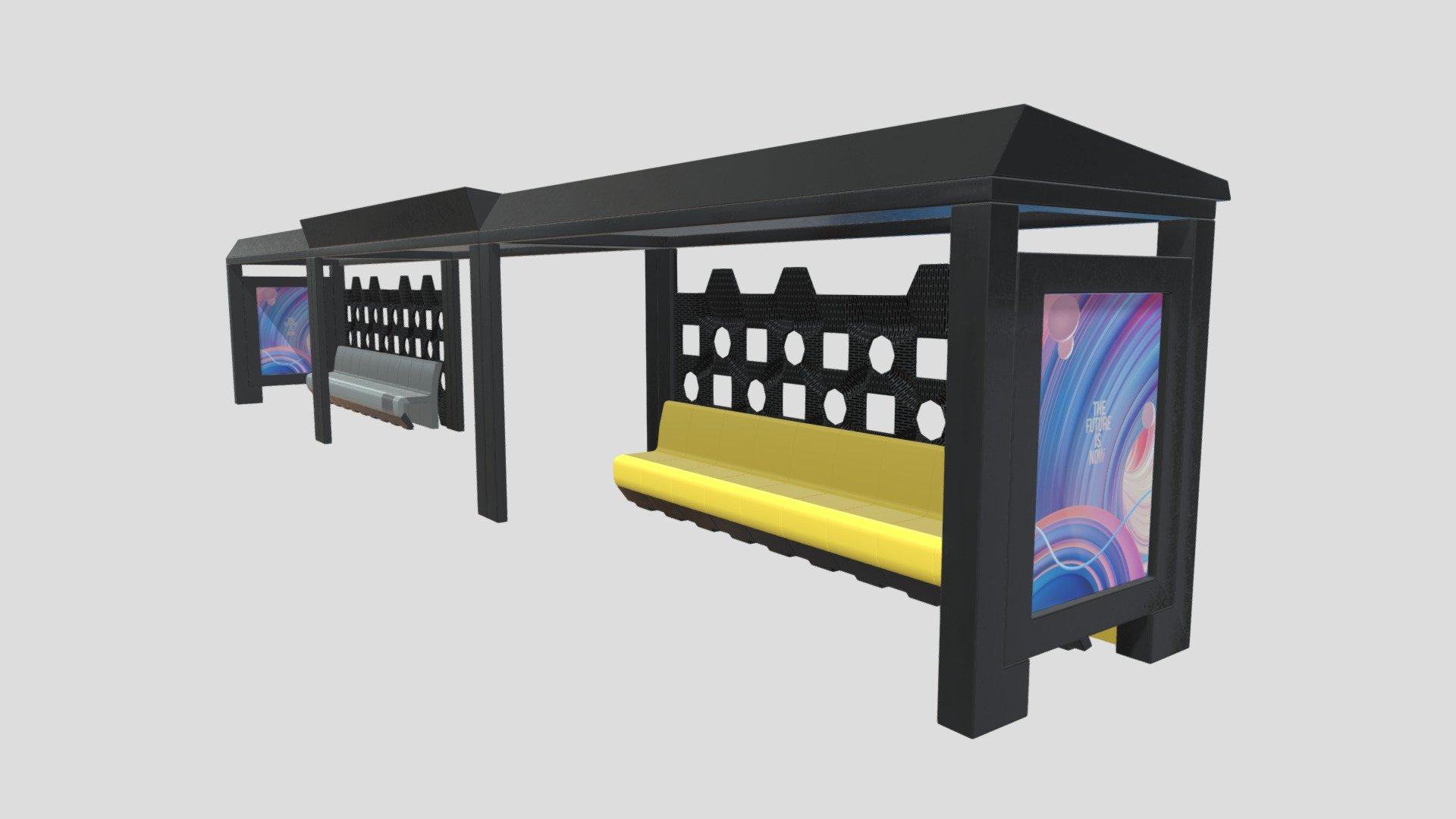 Bus Shelter - 3D model by vova12zx [87eb7cc] - Sketchfab