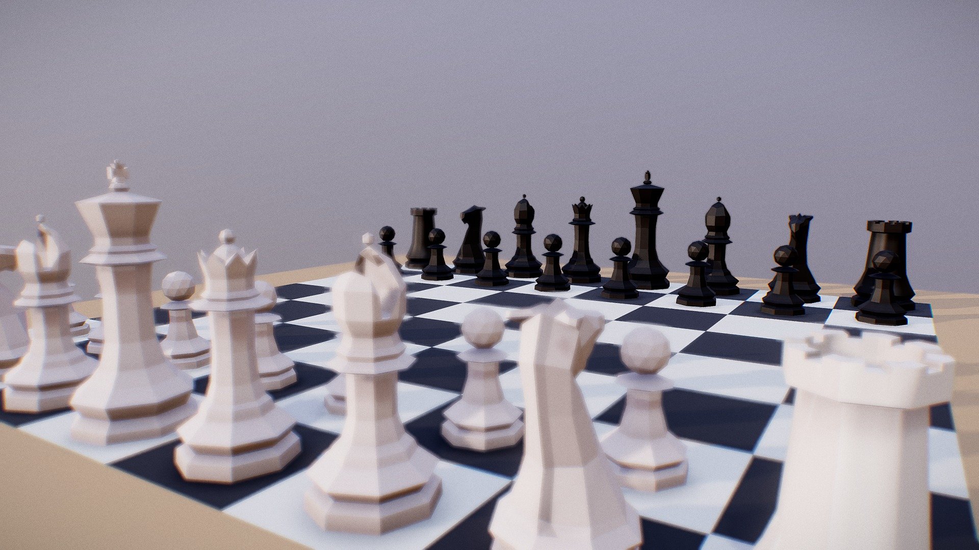 CHESS SCENE - 3D model by byRosRG [87ec25a] - Sketchfab