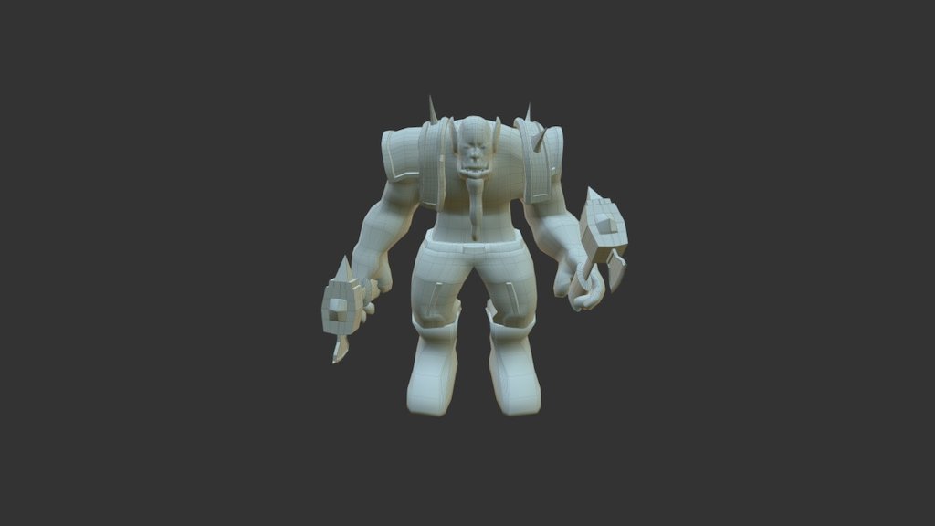 Orc Base Mesh Wireframe - 3D model by TomPrice [87edaa7] - Sketchfab
