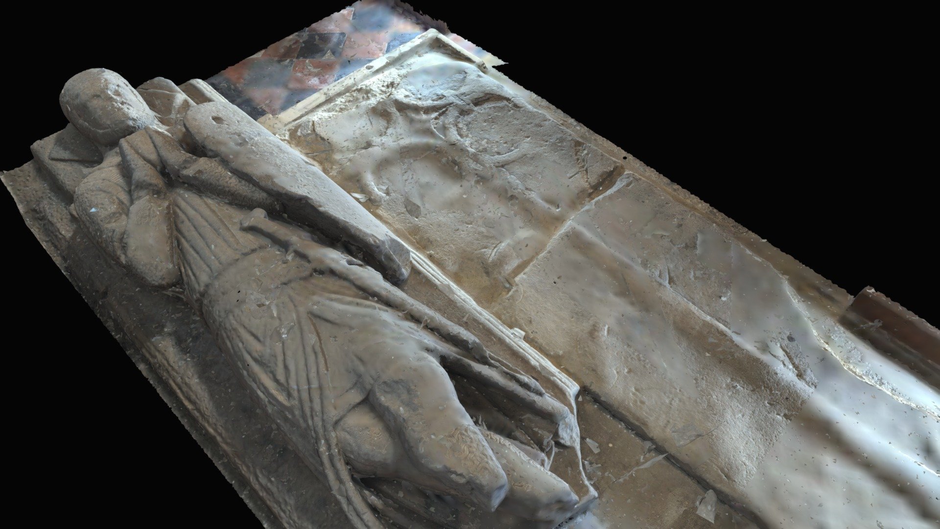 Slingsby, effigy and calvary cross graveslab - 3D model by Gnomonsland ...