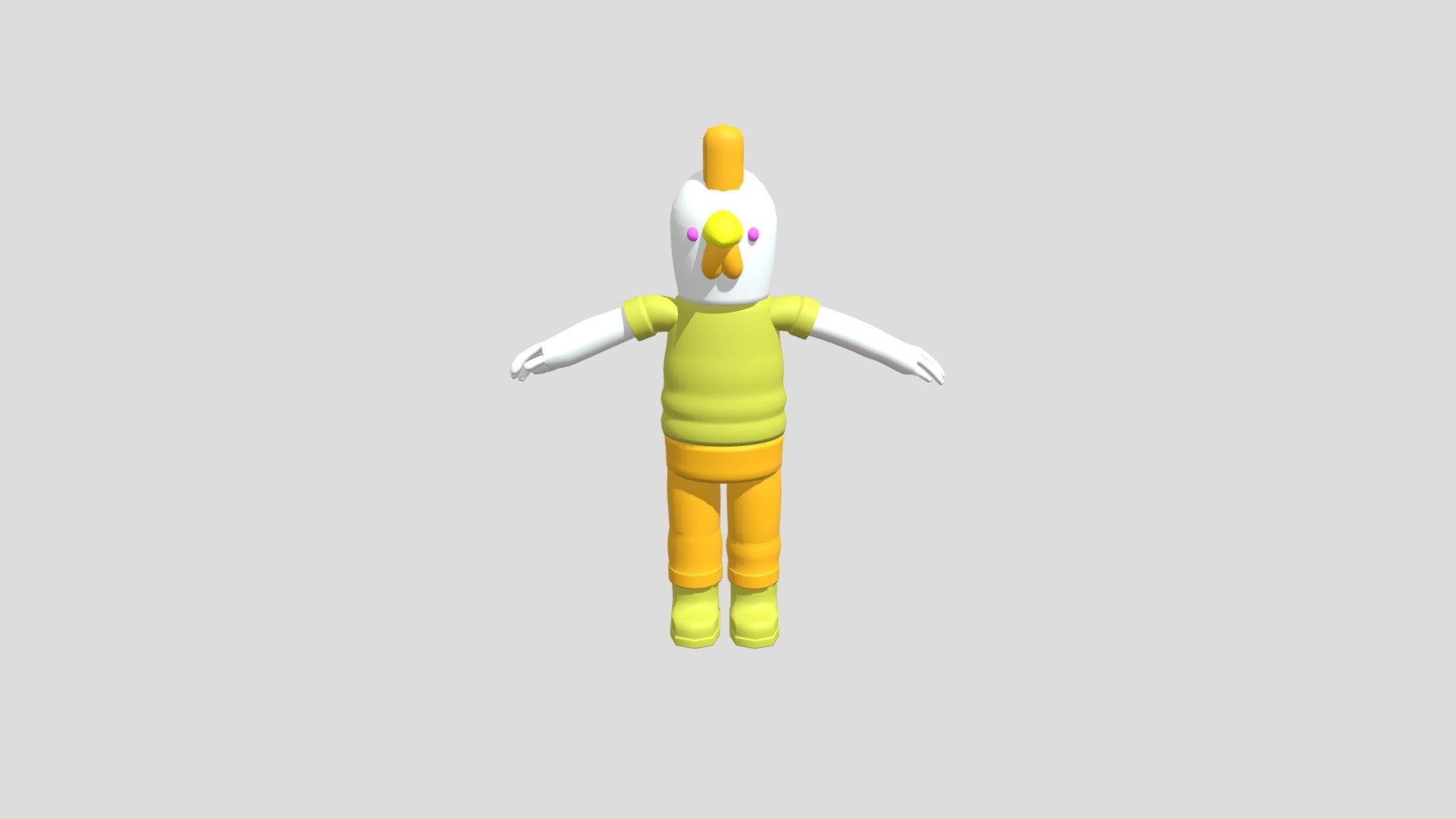 Crazy_chicken - 3D model by jared-marquez [87f1de6] - Sketchfab