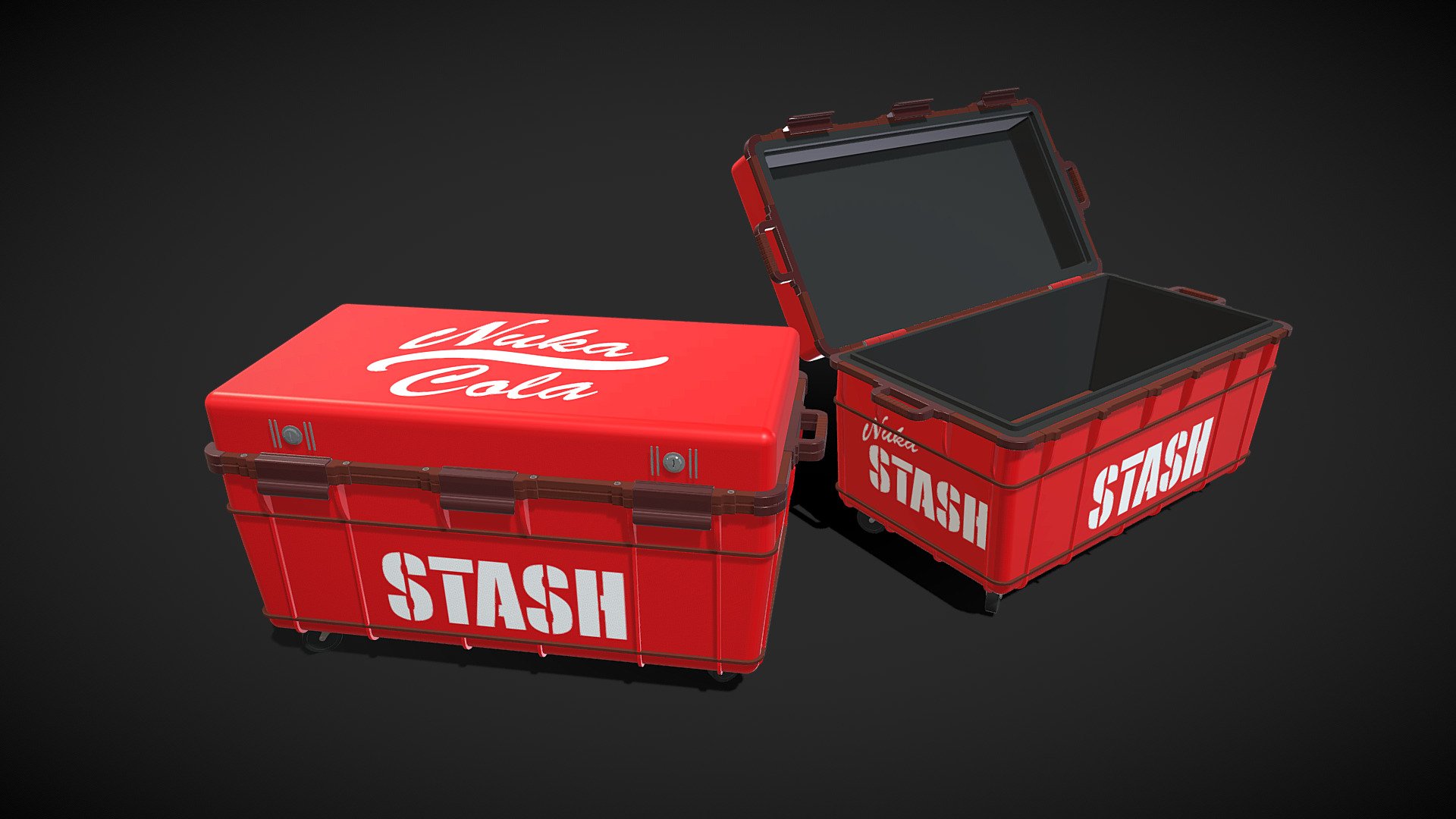 Nuka Cola Stash Box - Buy Royalty Free 3D model by COSEDIMARCO [87f40d2] - Sketchfab Store