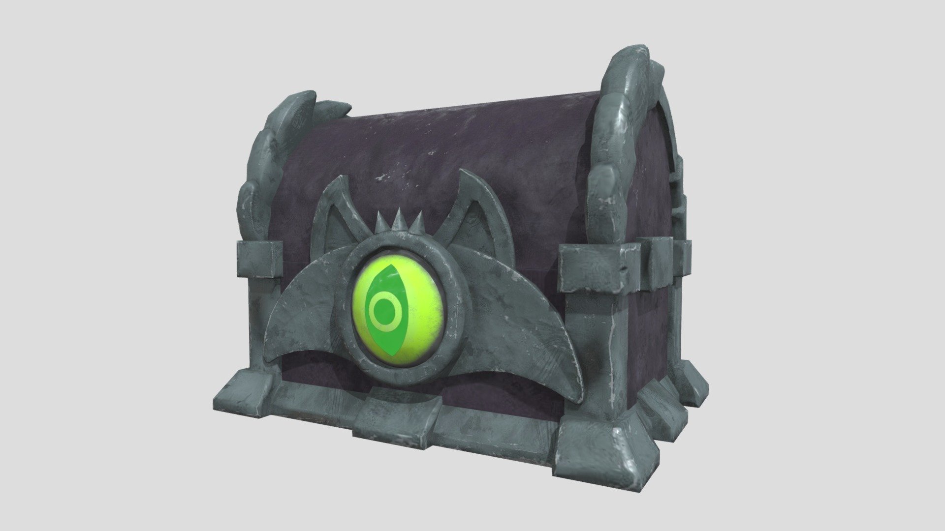 Cursed Stone Chest - 3D model by shaharstern [87f4a42] - Sketchfab