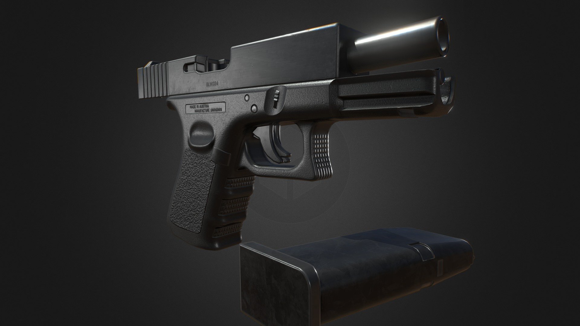 G19 Ghost 9mm Pistol - 3D model by Artem Romanov (@avromnv) [87f4cfc ...
