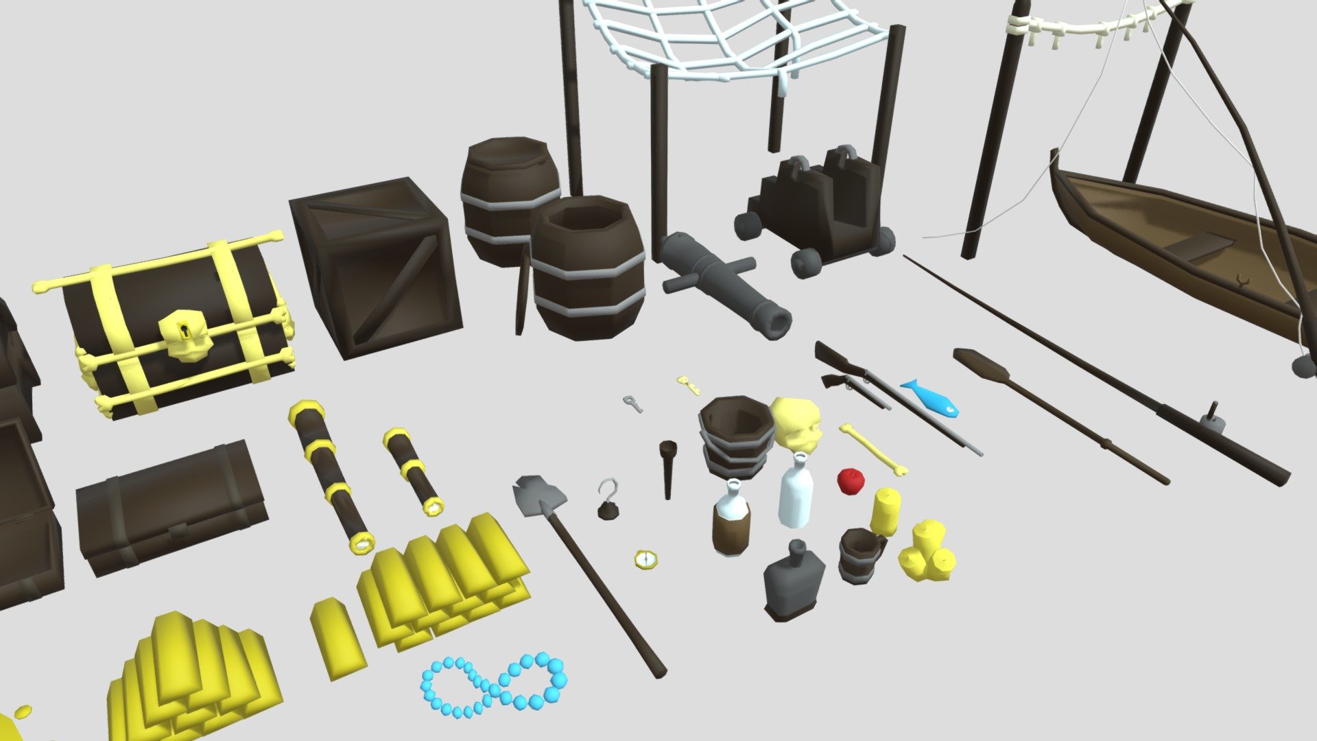 Low Poly Pirate Pack | Pack 1 - Download Free 3D model by hotelghosts [87f6623] - Sketchfab