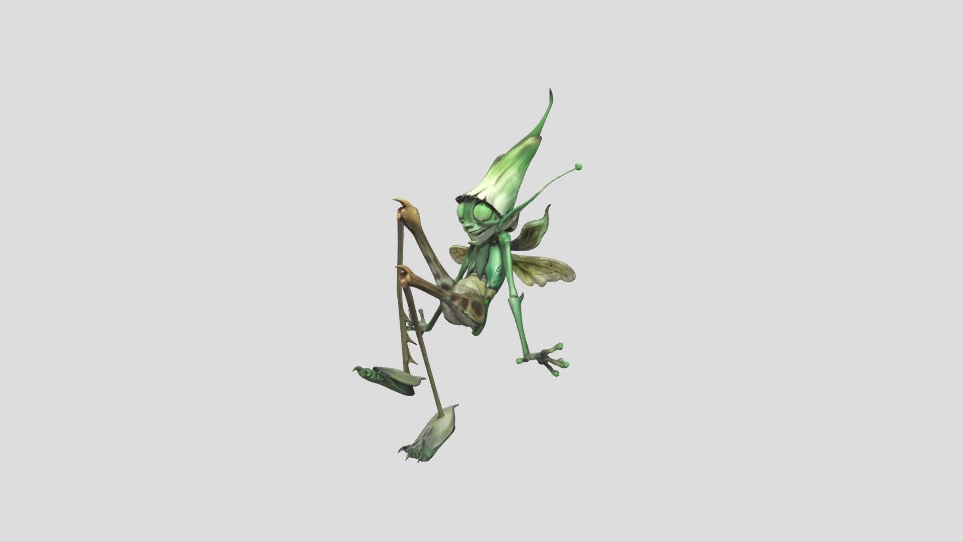 Emerald Acrobat fairy sprit Cricket - 3D model by GabrielHenriqueRosa ...