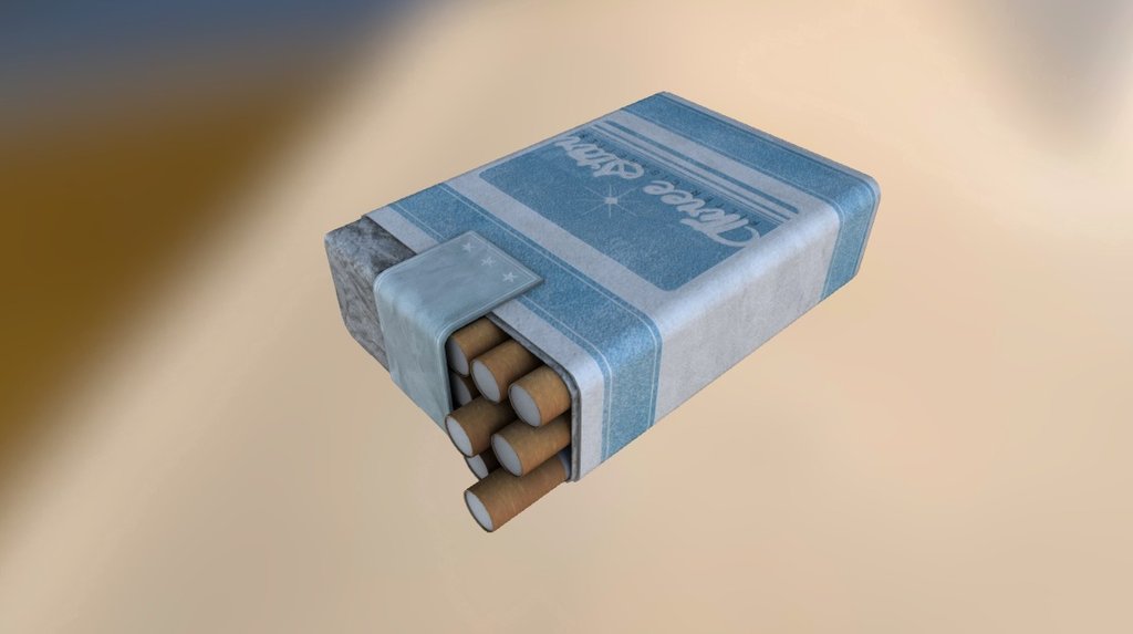 Cigarette Pack - 3D model by davhamk [87f8cf5] - Sketchfab