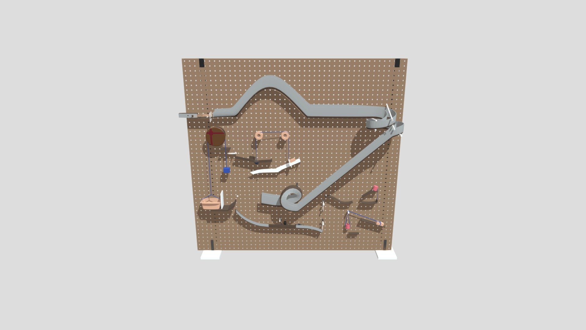 Rube Goldberg Machine for Physics 12U - 3D model by stanleywang7289 ...