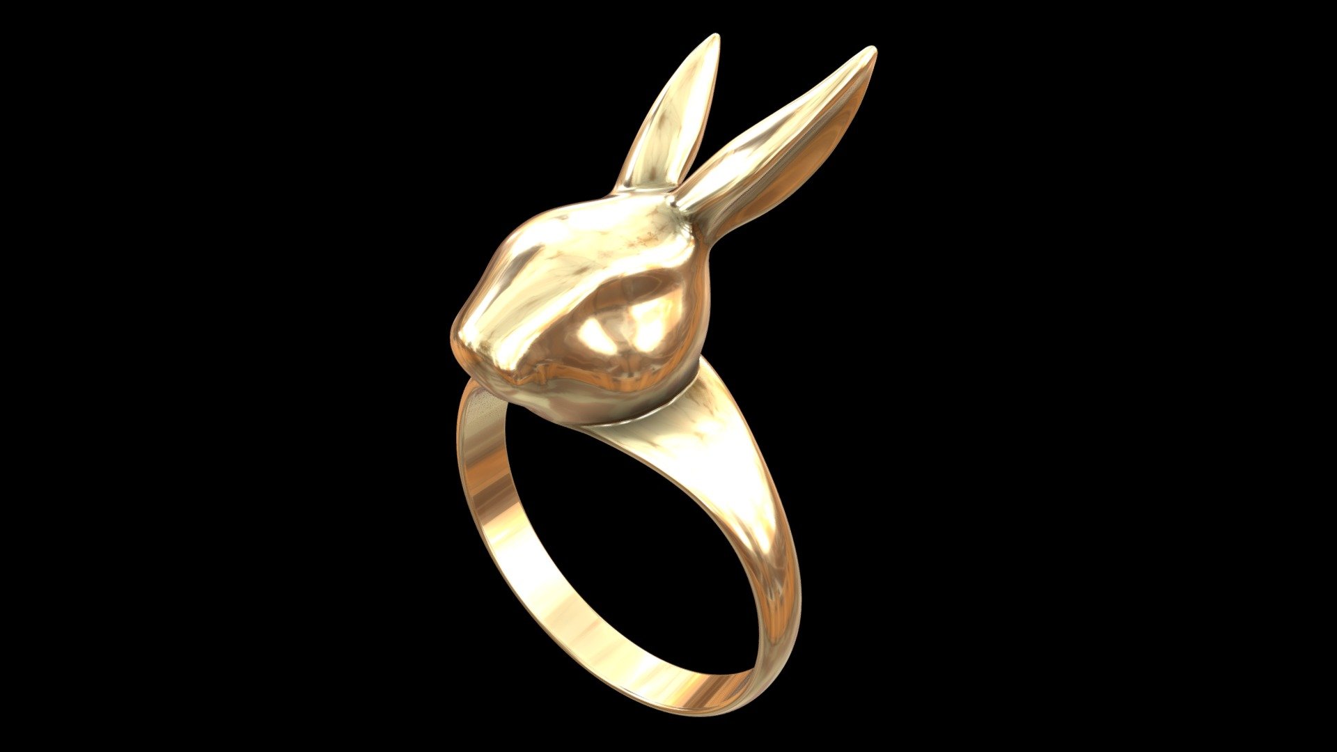 Rabbit Ring - 3D model by 3DM Design (@3dmdesign) [87faa9f] - Sketchfab