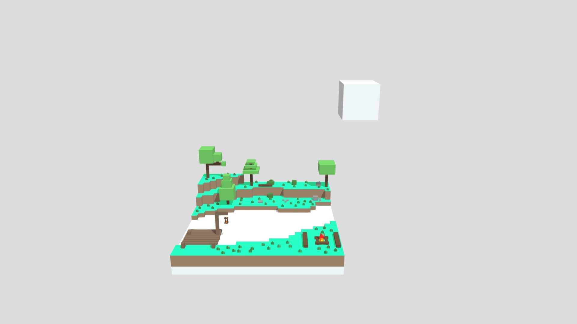 3D LOW POLY ENVIRONMENT - Download Free 3D model by matthewvalenzona ...