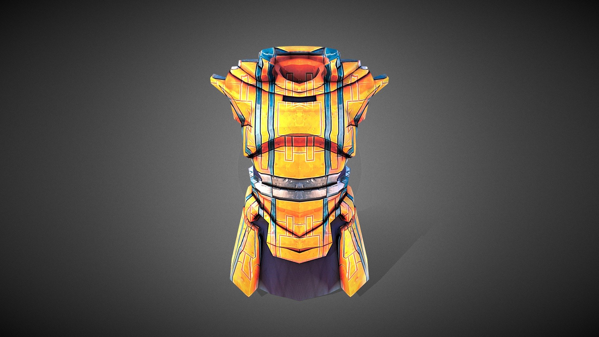 Anime Chest Armor | IWB - 3D model by Low Poly Models ...