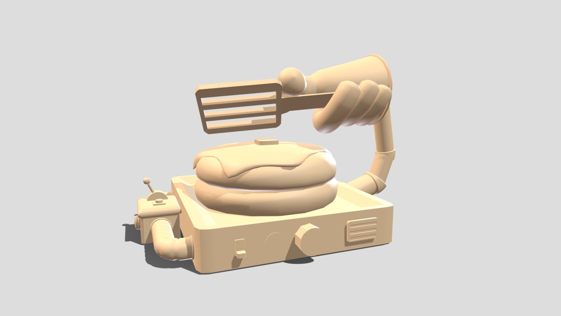 Pancake Machine - Untextured model - 3D model by NateBeers [87fd701 ...