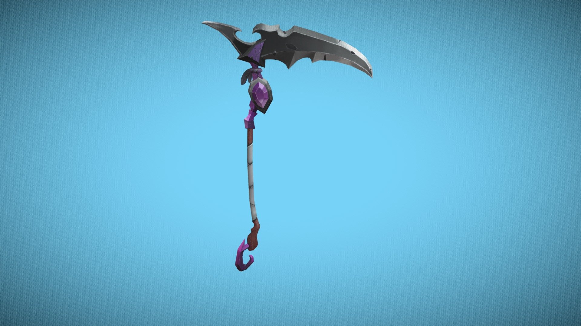Scythe weapon - 3D model by Nils Demuyt (@Nils_Demuyt) [88000c2 ...