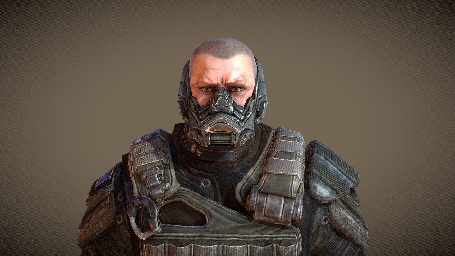 Bulletstorm - Final Echo Cyborg Soldier - Download Free 3D model by Barcelo [8800c0a] - Sketchfab