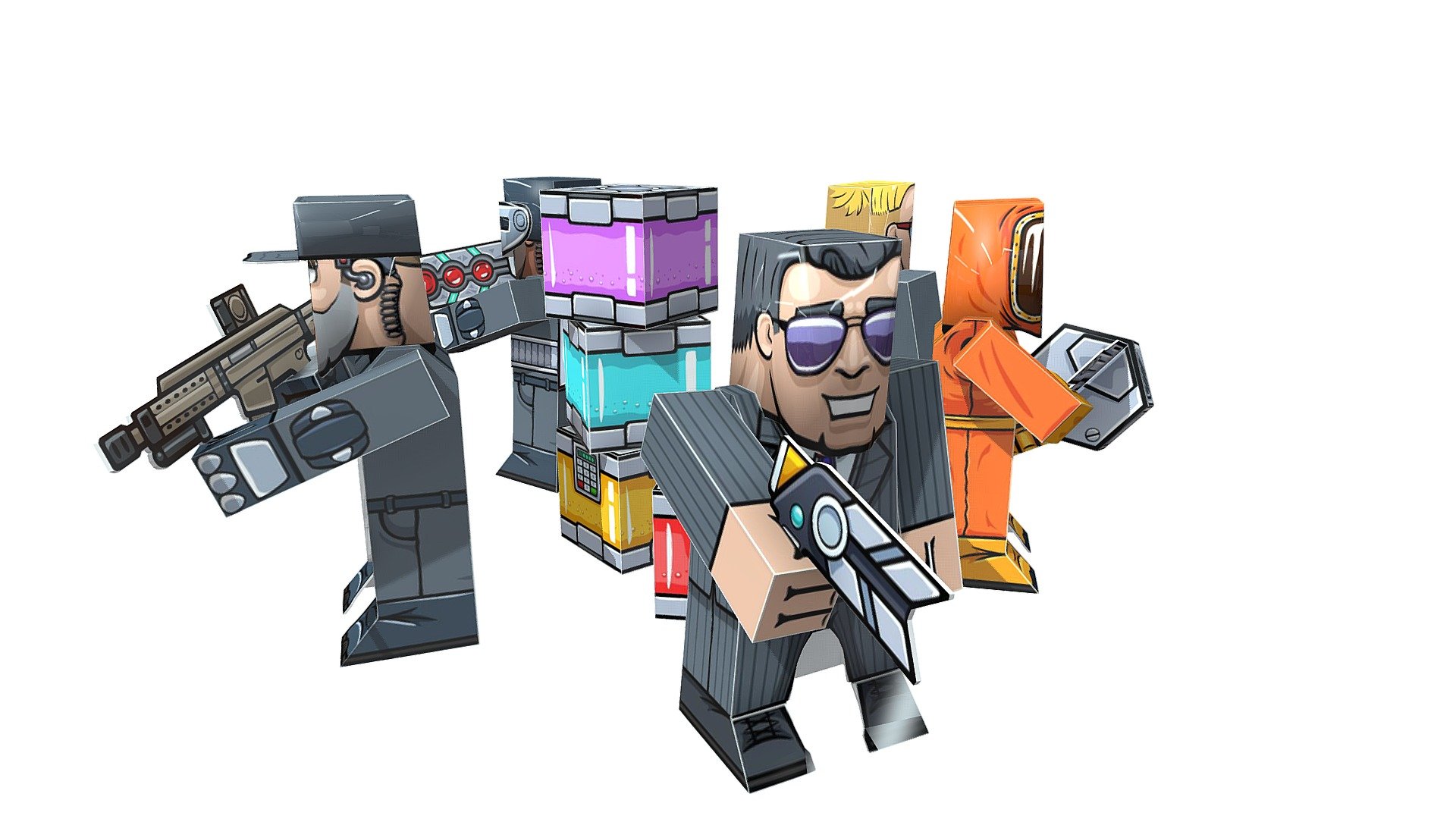 Alien catchers - 3D model by doodlepark [88018ec] - Sketchfab