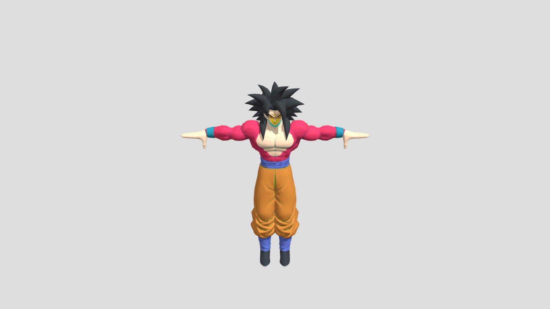 Goku ssj4 - Download Free 3D model by 20062020year [8801f2e] - Sketchfab