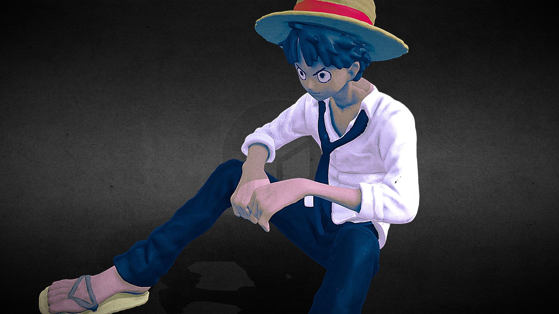 luffy one piece - 3D model by badwolfmx3 [8802fa3] - Sketchfab