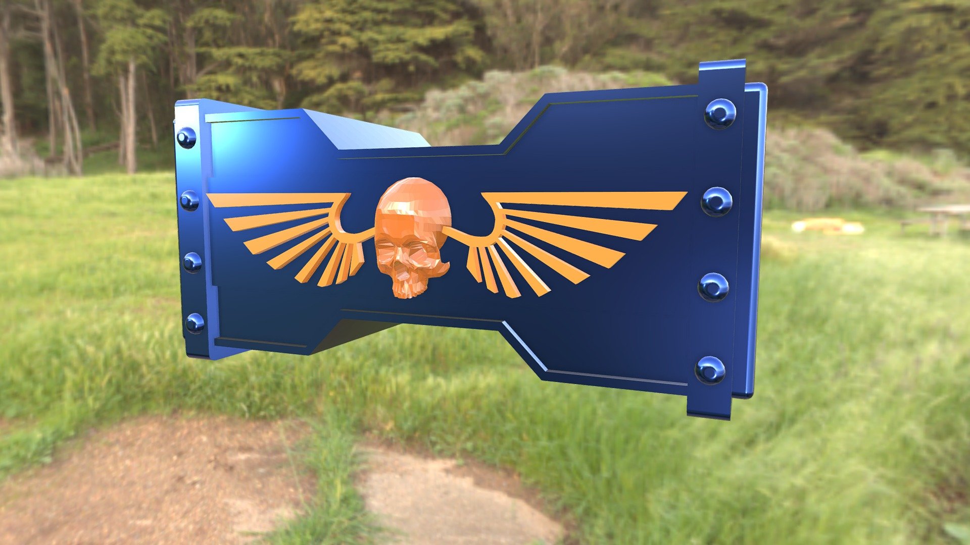 Hammerhead with winged Skull - 3D model by kaaa [88043ad] - Sketchfab