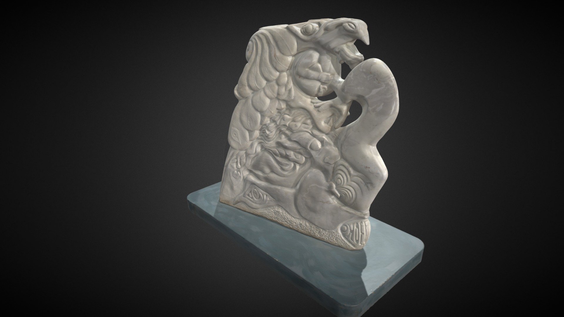 Phoenix in white marble by Albertino Costa - 3D model by orbitalscot ...