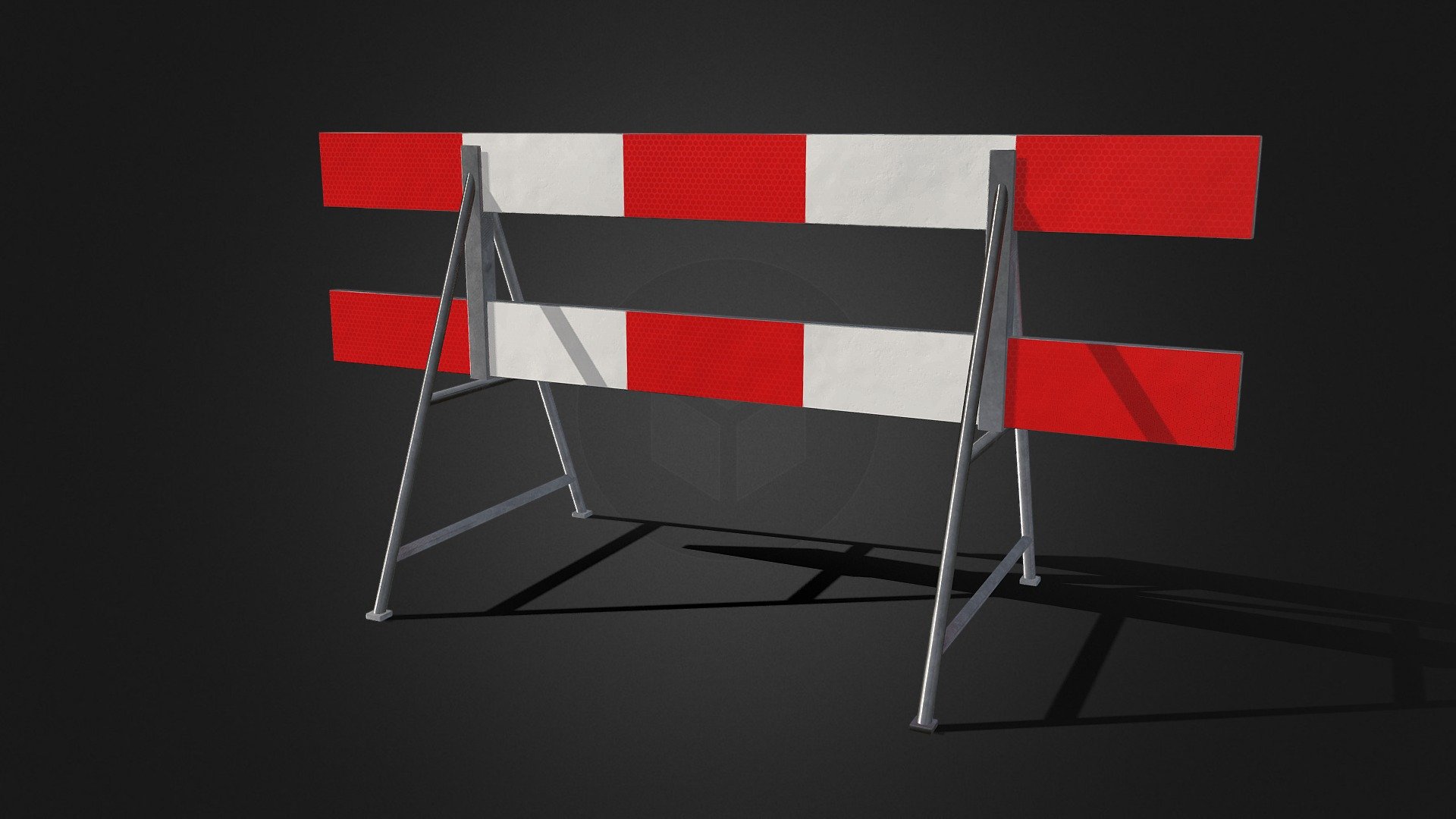 crush Barrier Reflect Dutch Street Props ELA - 3D model by ...