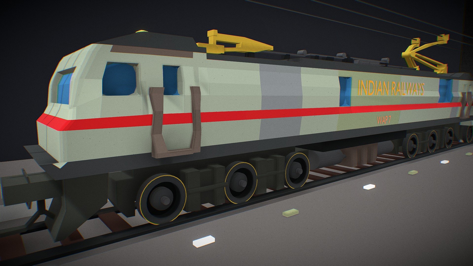 Historically Inaccurate Indian Railways train - 3D model by GameDever ...