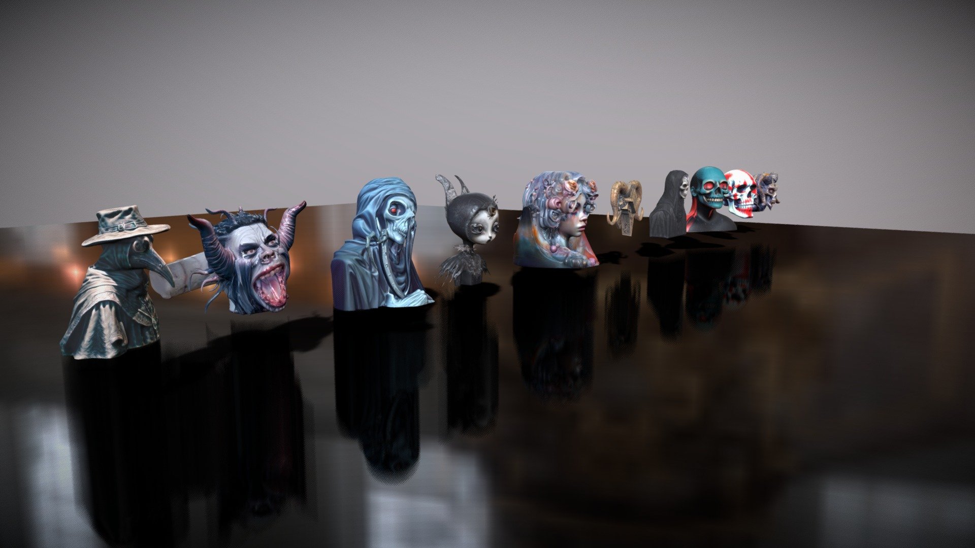 Halloween Horror collection - Buy Royalty Free 3D model by Dominic ...