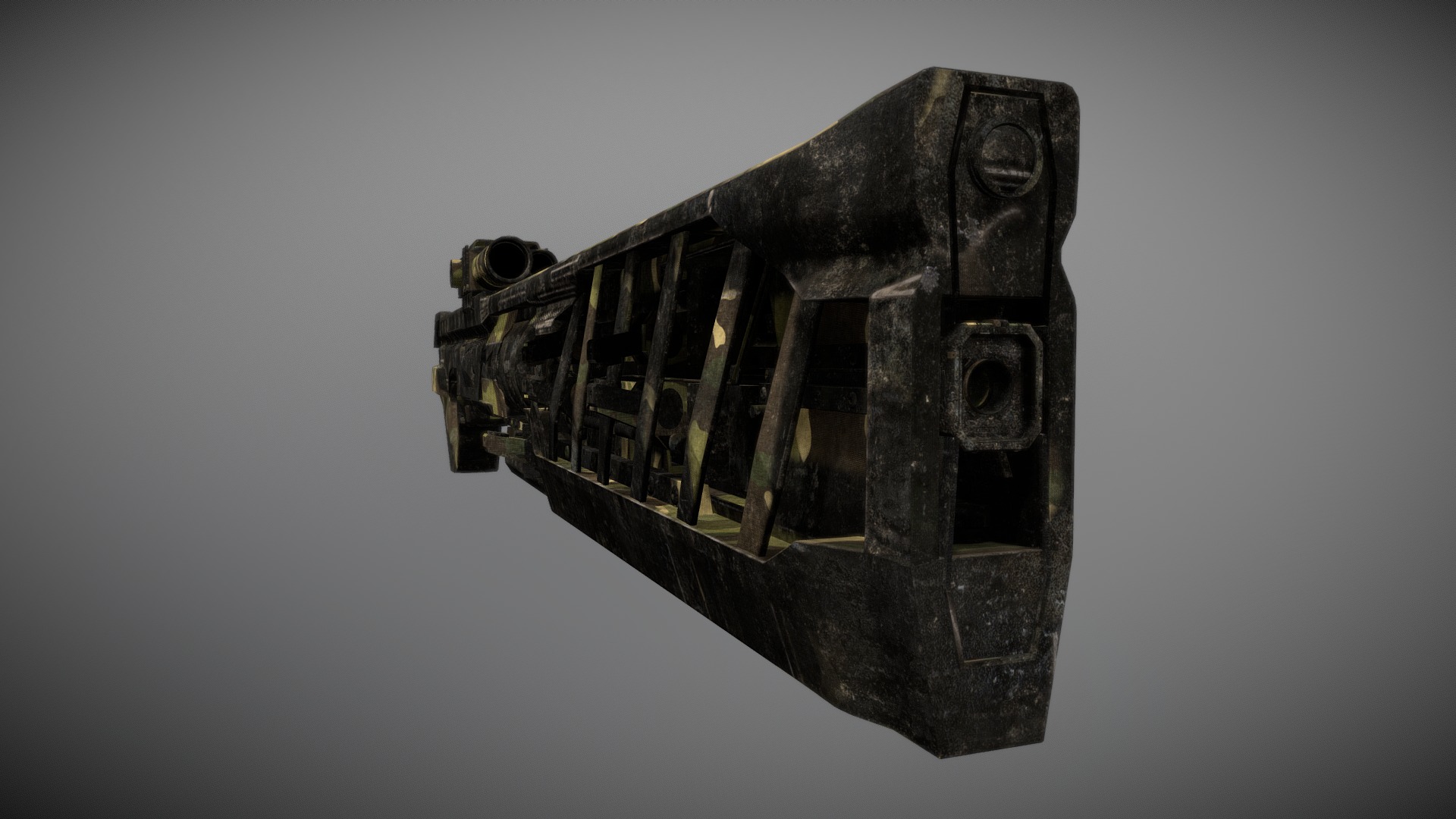 Concept // Military Futuristic Gun - 3D model by luisitonium [880bc34 ...